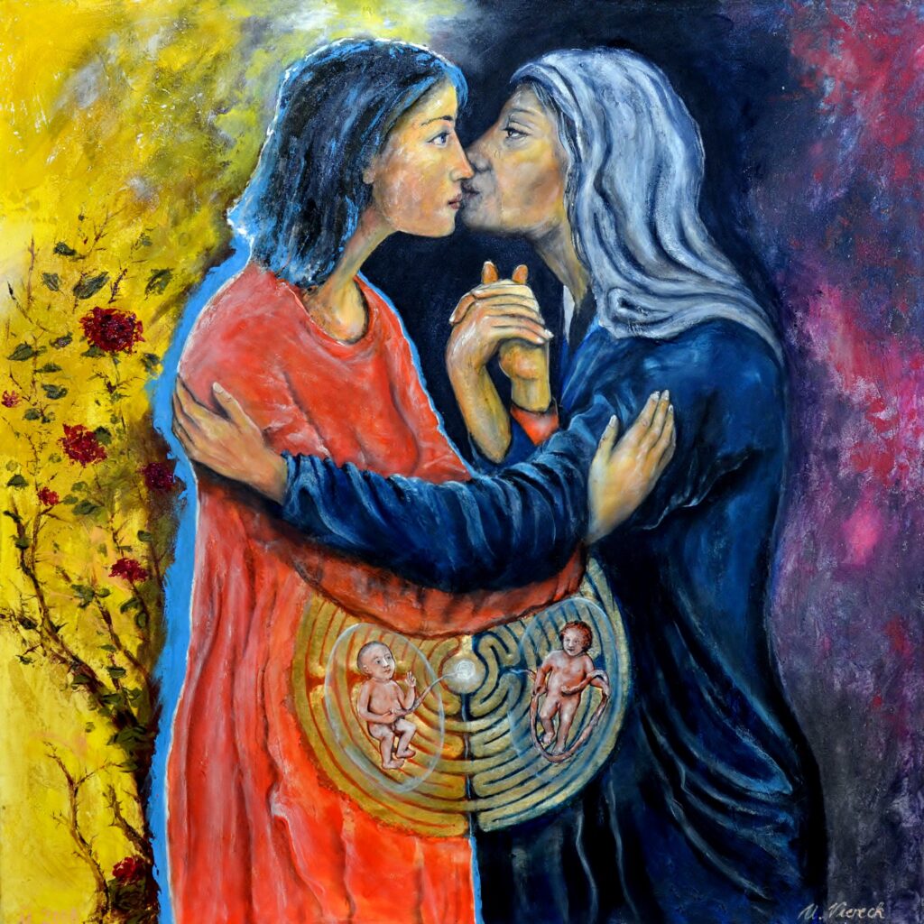 Maria und Elisabeth, zwei Frauen, begegnen einander. Ein adventliches ...